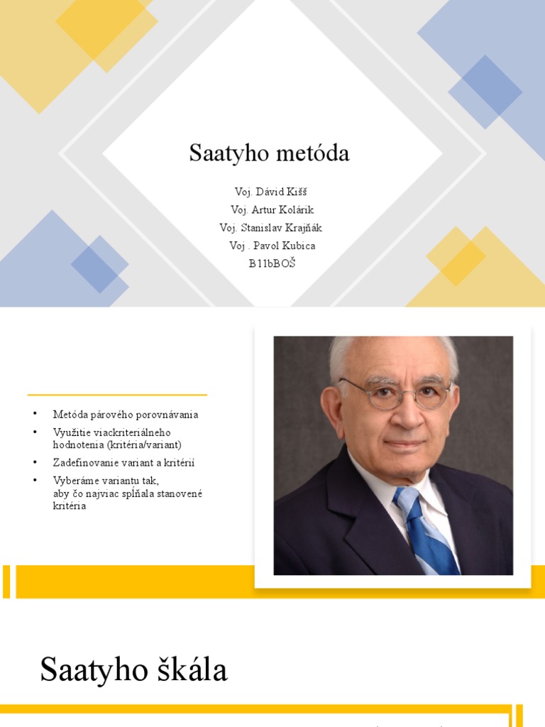 Saatyho Metóda | PDF