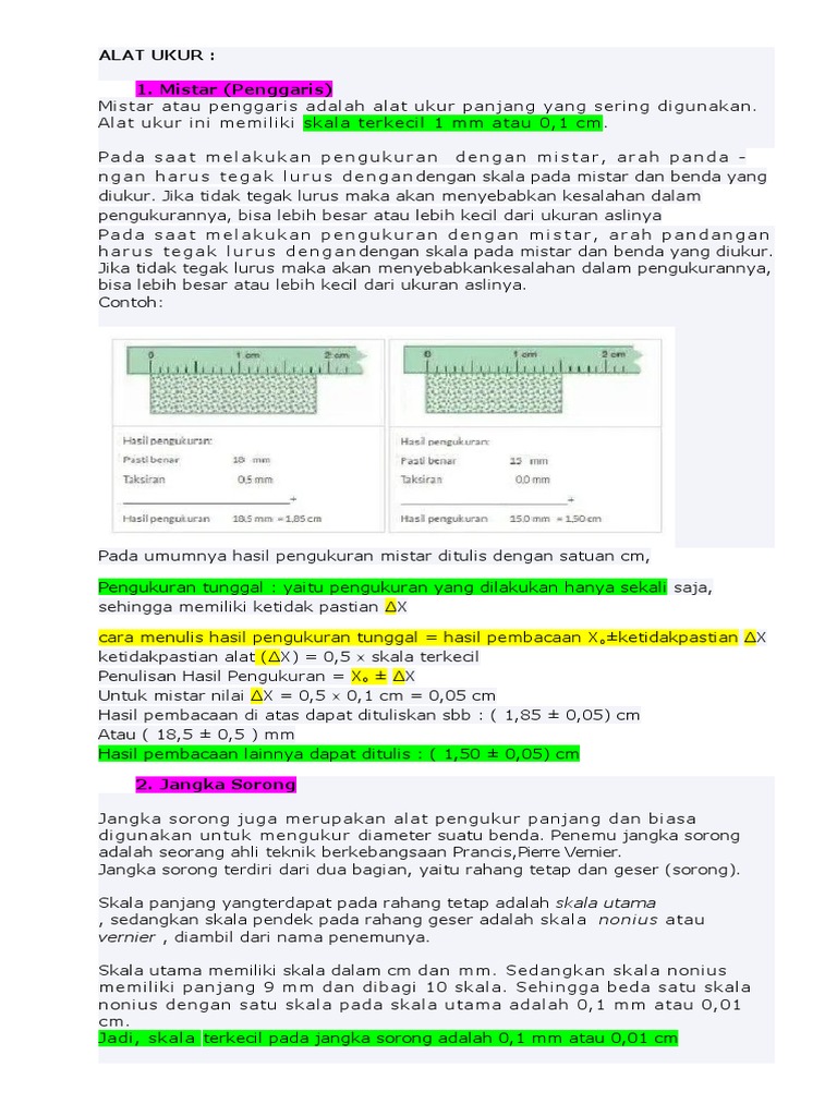 Alat Ukur | PDF