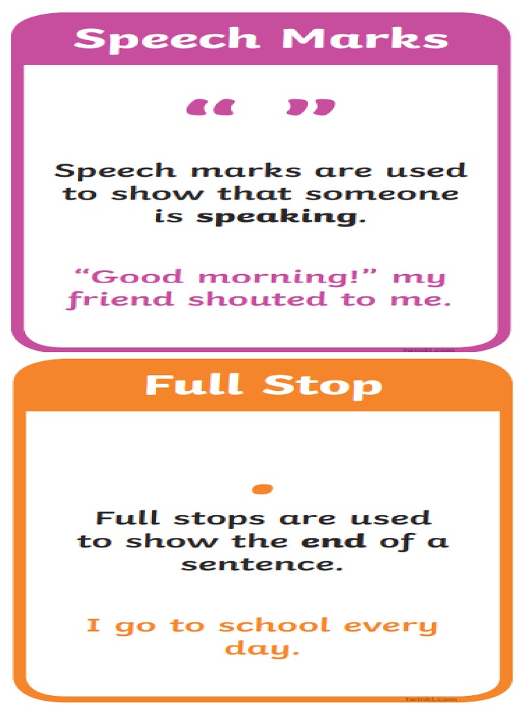 Punctuation Marks | PDF