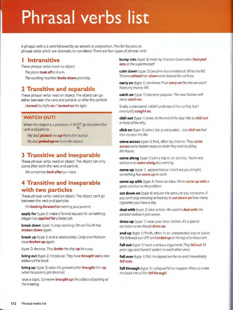 GOLD Pre-first FCE初级动词短语 | PDF | Verb | Syntax