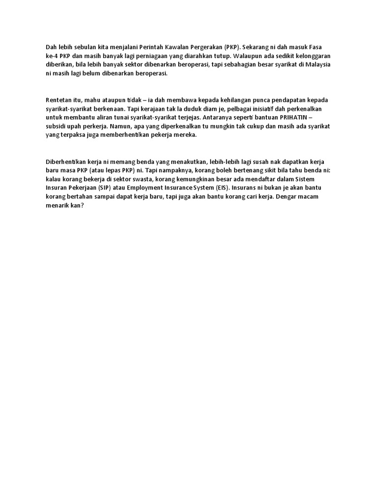 Faedah Pekerjaan | PDF