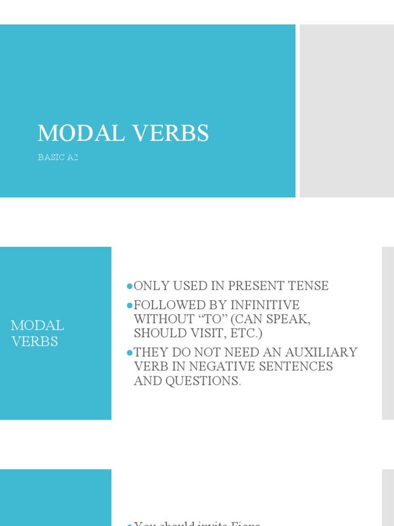 Modal Verbs | PDF | Verb | Linguistic Morphology
