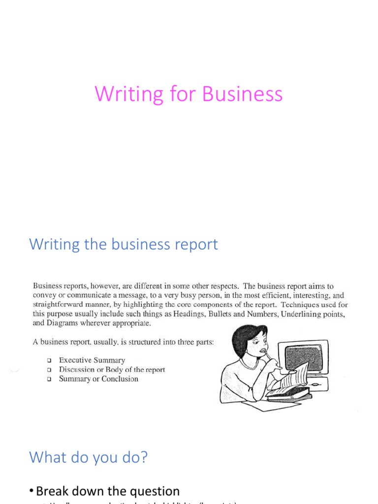 Business Report Writing Guide | PDF | Employment | Marketing
