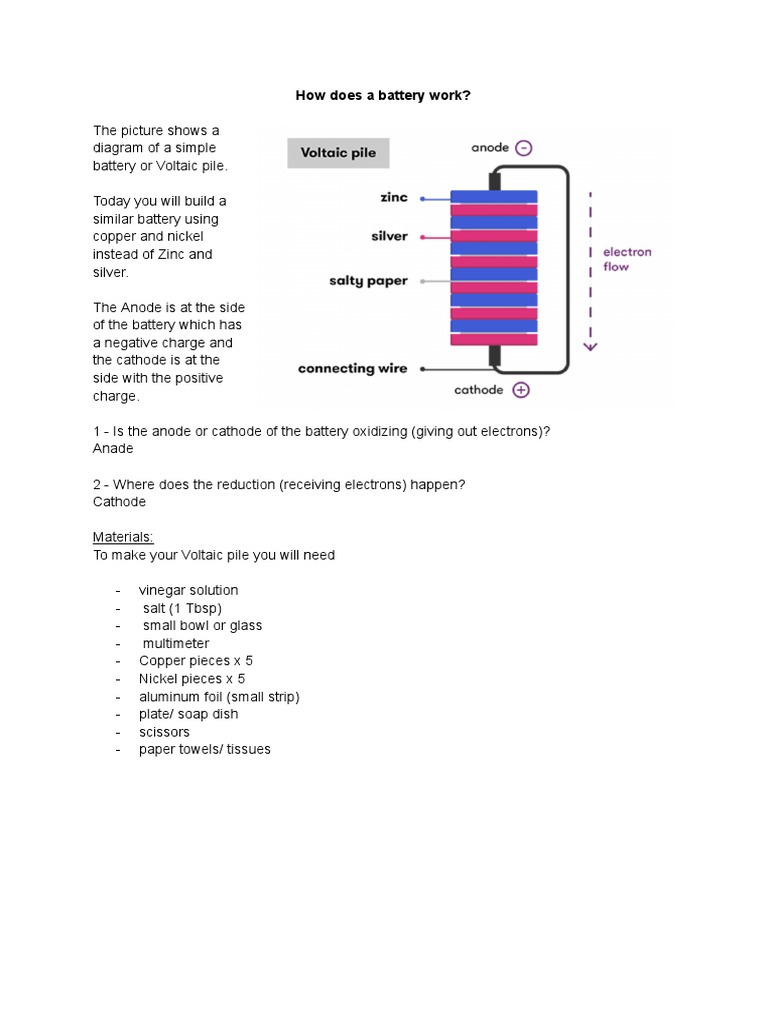 How Does A Battery Work | PDF