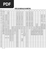 DN Nominal Pipe Size Chart Metric MM | PDF