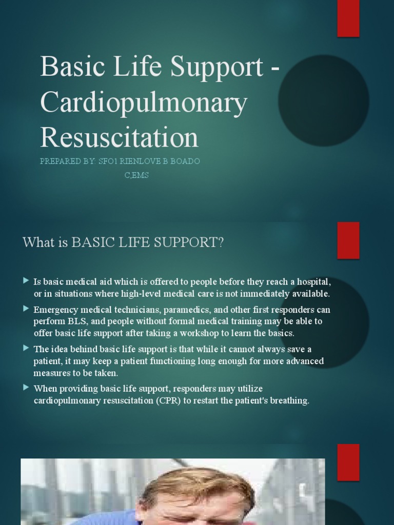 Basic Life Support Cardiopulmonary Resuscitation | PDF