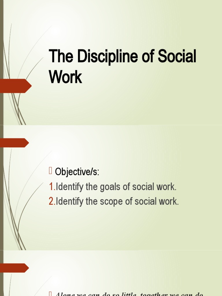 Understanding Social Work Goals and Scope | PDF | Social Work | Welfare