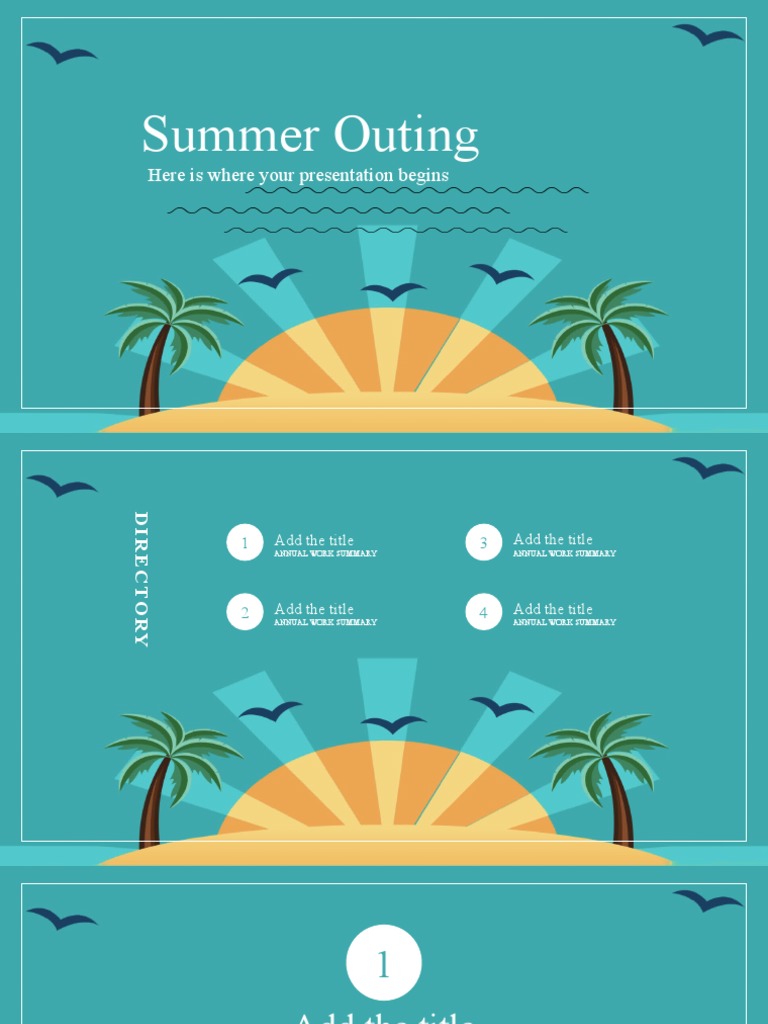 Summer Outing: Here Is Where Your Presentation Begins | PDF | Computing
