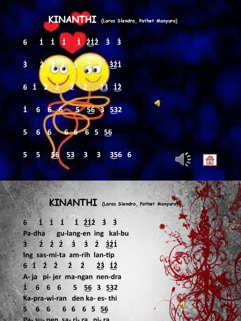 KINANTHI (Laras Slendro, Pathet Manyura) | PDF