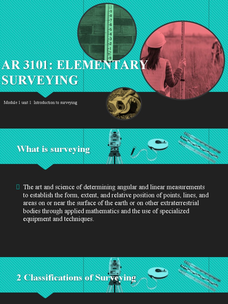 Module 1 Unit 1 | Download Free PDF | Surveying | Accuracy And Precision
