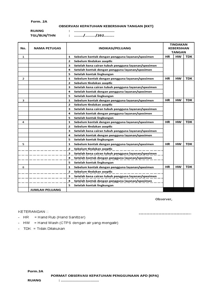 Format Kuesioner INM | PDF