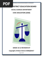 Civic Education Lecture Notes | PDF | Civics | Civic Engagement