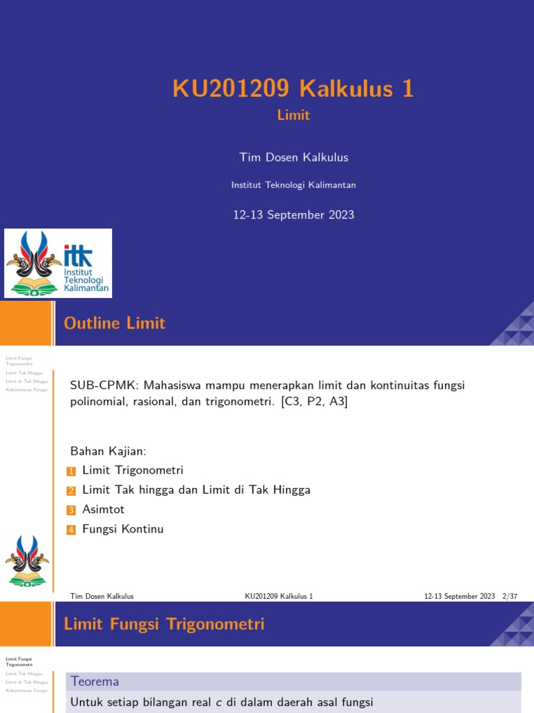 Minggu 6 Kalkulus | PDF | Sains & Matematika | Komputer