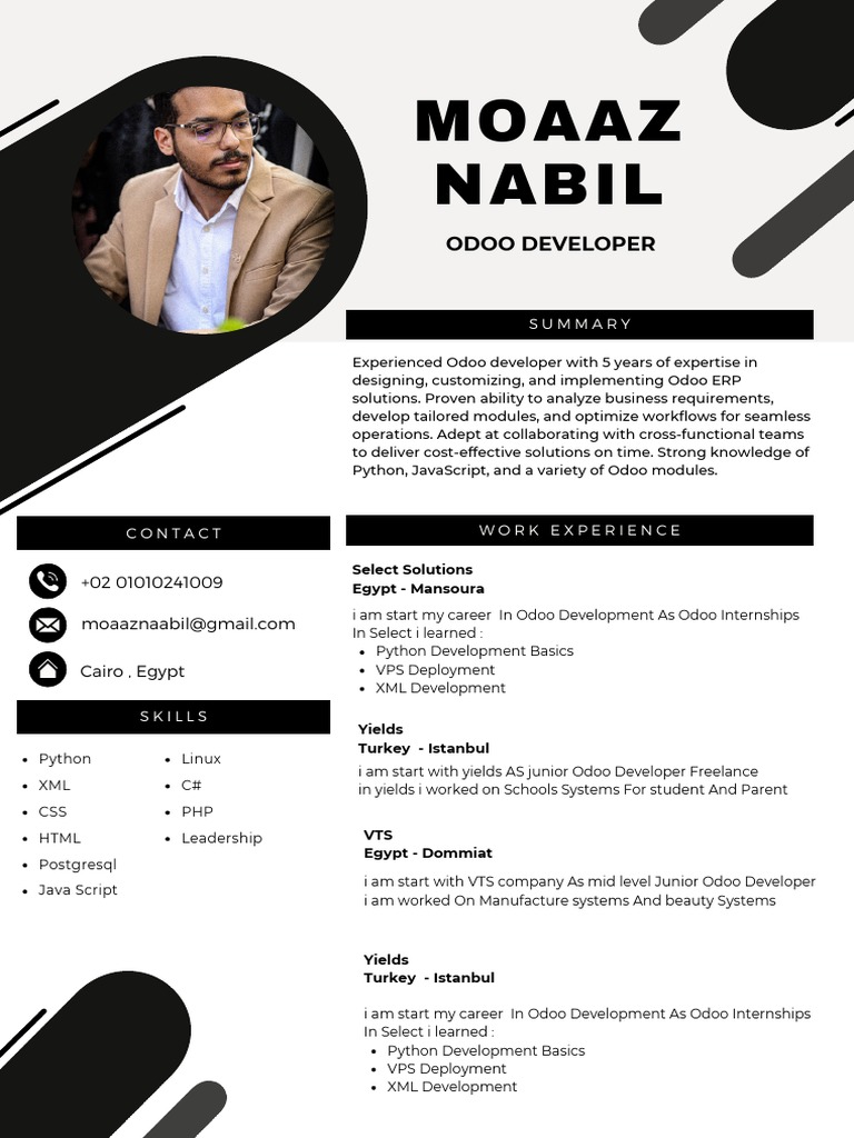 Moaz Nabil CV | PDF