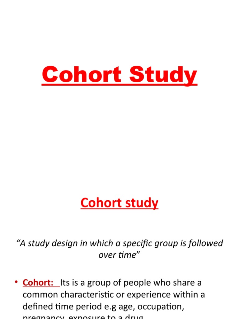 Understanding Cohort Studies in Research | PDF | Cohort Study | Health ...