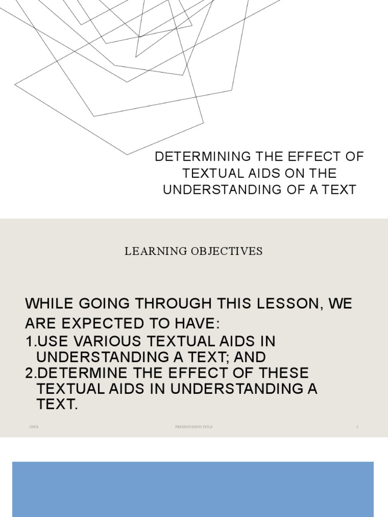 Textual Aids' Impact on Comprehension | PDF