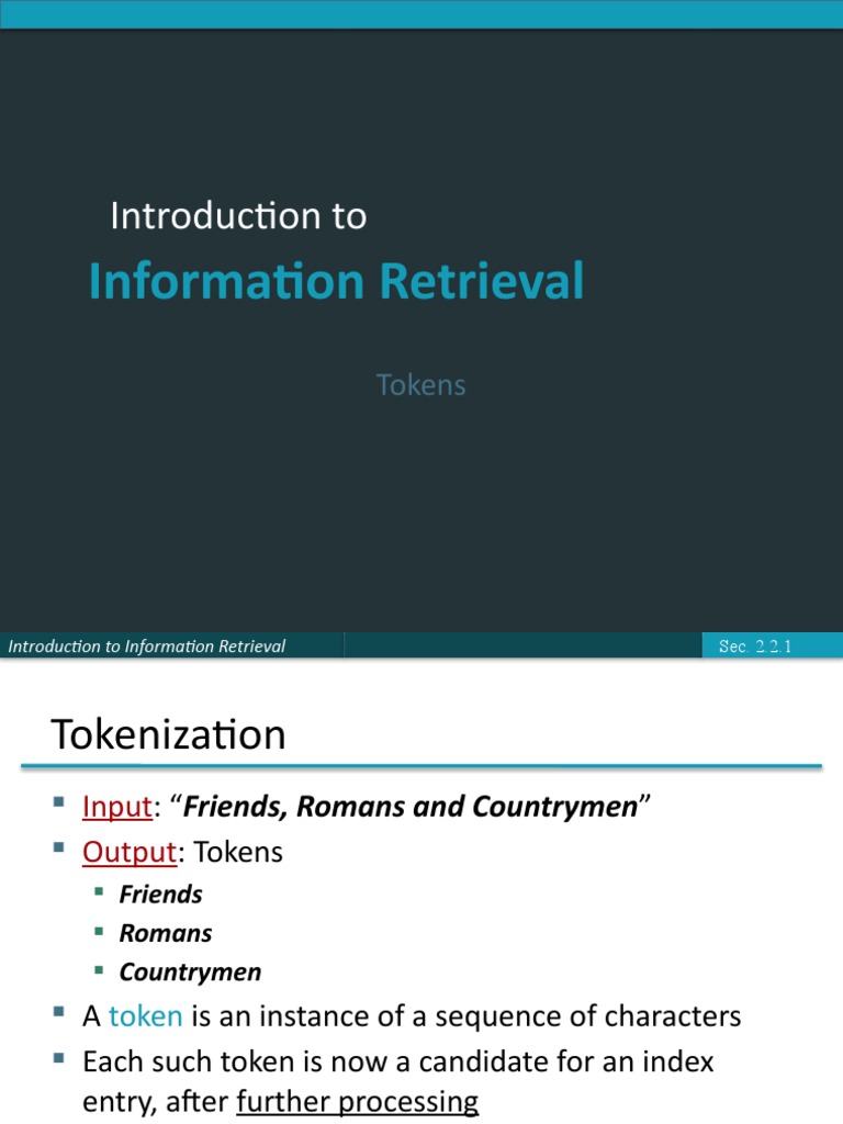 IR 02 02 Tokens | PDF | Japanese Language | Word