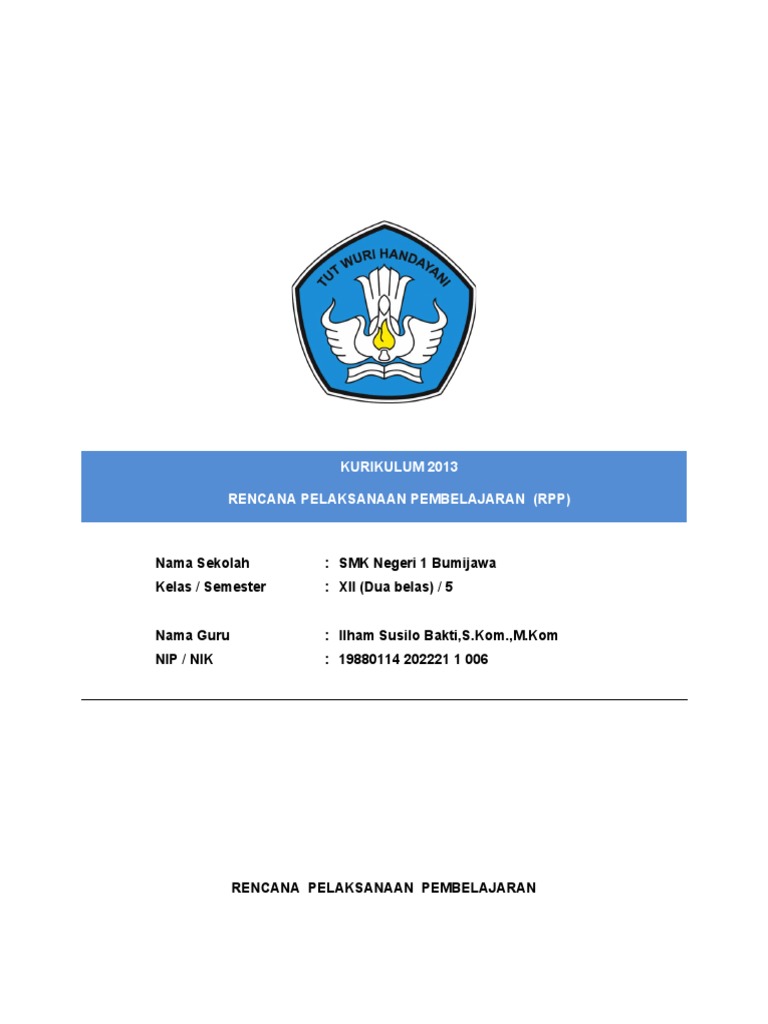 RPP 12 Teknologi Layanan Jaringan | PDF