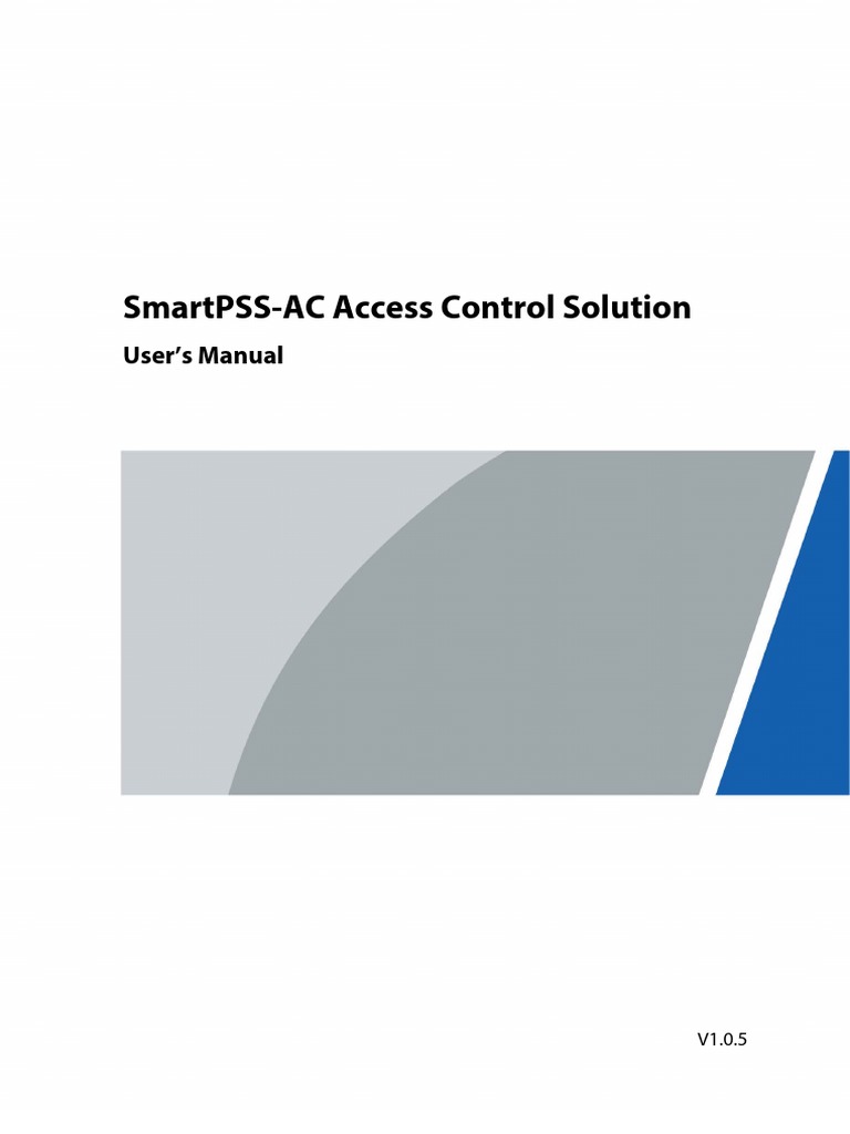 SmartPSSAC - Access Manual - Eng | PDF | Computer Network | Password