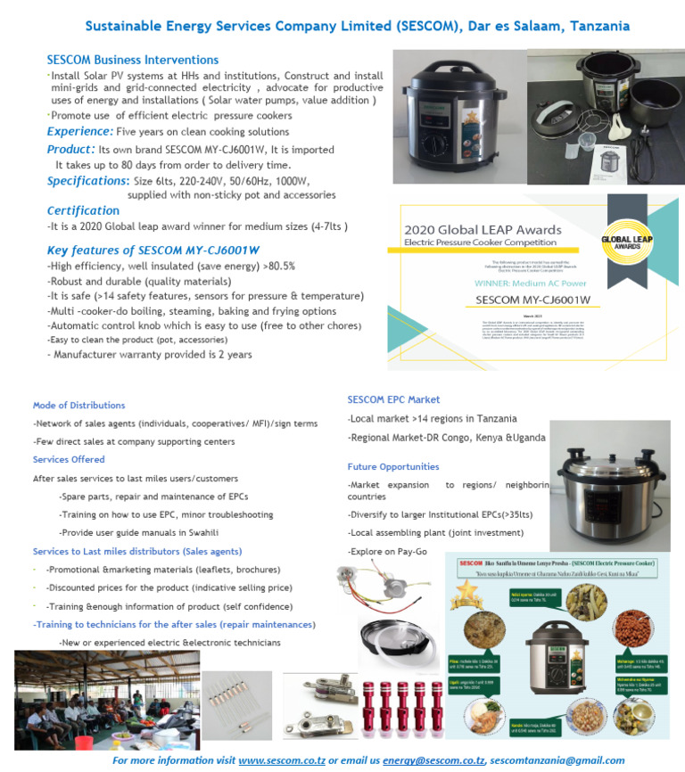 SESCOM - Trade Show Presentation | PDF | Sales | Electric Power