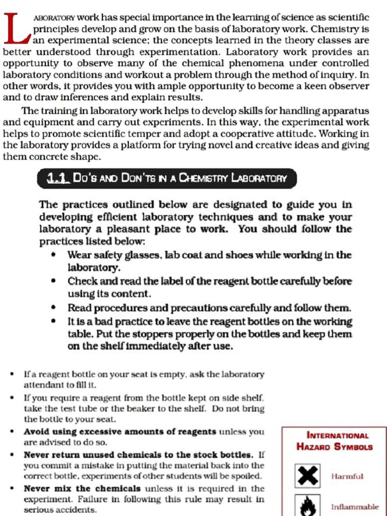 XL Chemistry File - Basic Lab Tech | PDF