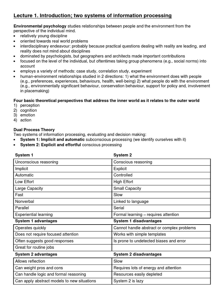 Environmental Psychology Notes | PDF | Psychology | Mind Environmental Psychology Notes | PDF | Psychology | Mind