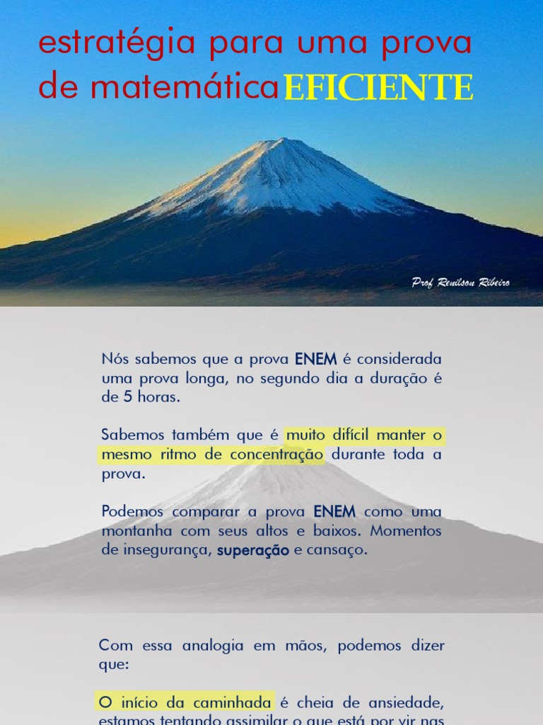 Estratégia para A Prova Enem | PDF