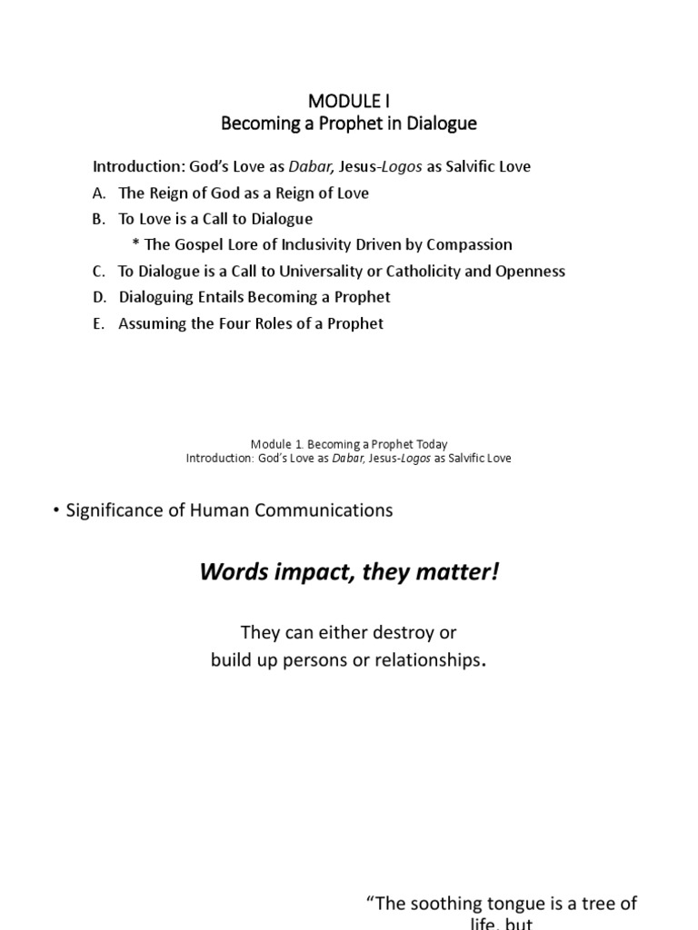 Duties of a Prophet Explained | PDF | Logos (Christianity) | Eternal ...
