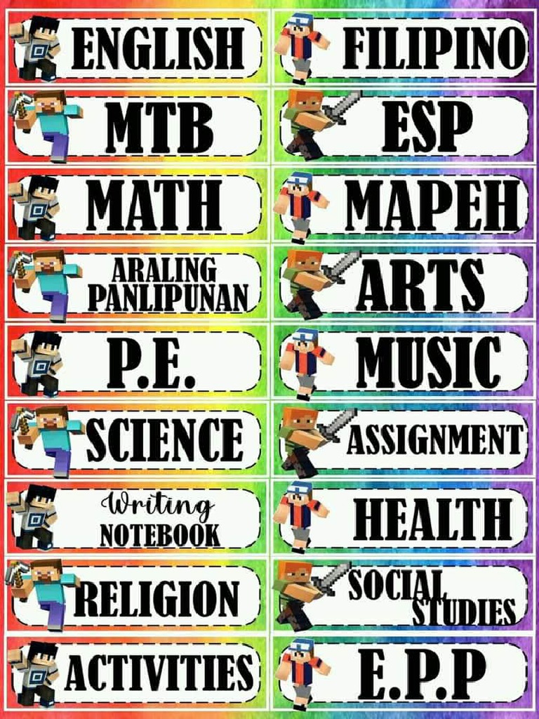 Subject Tags Epp | PDF