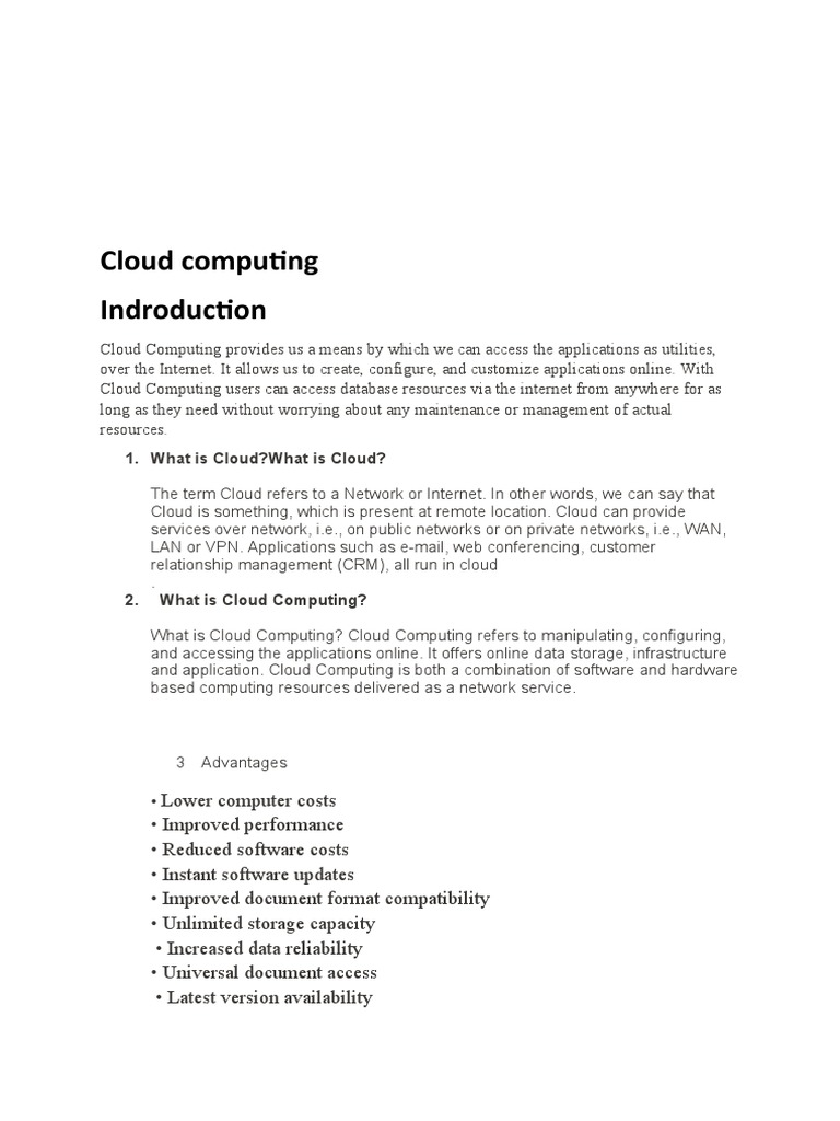 Cloud Computing Pdf