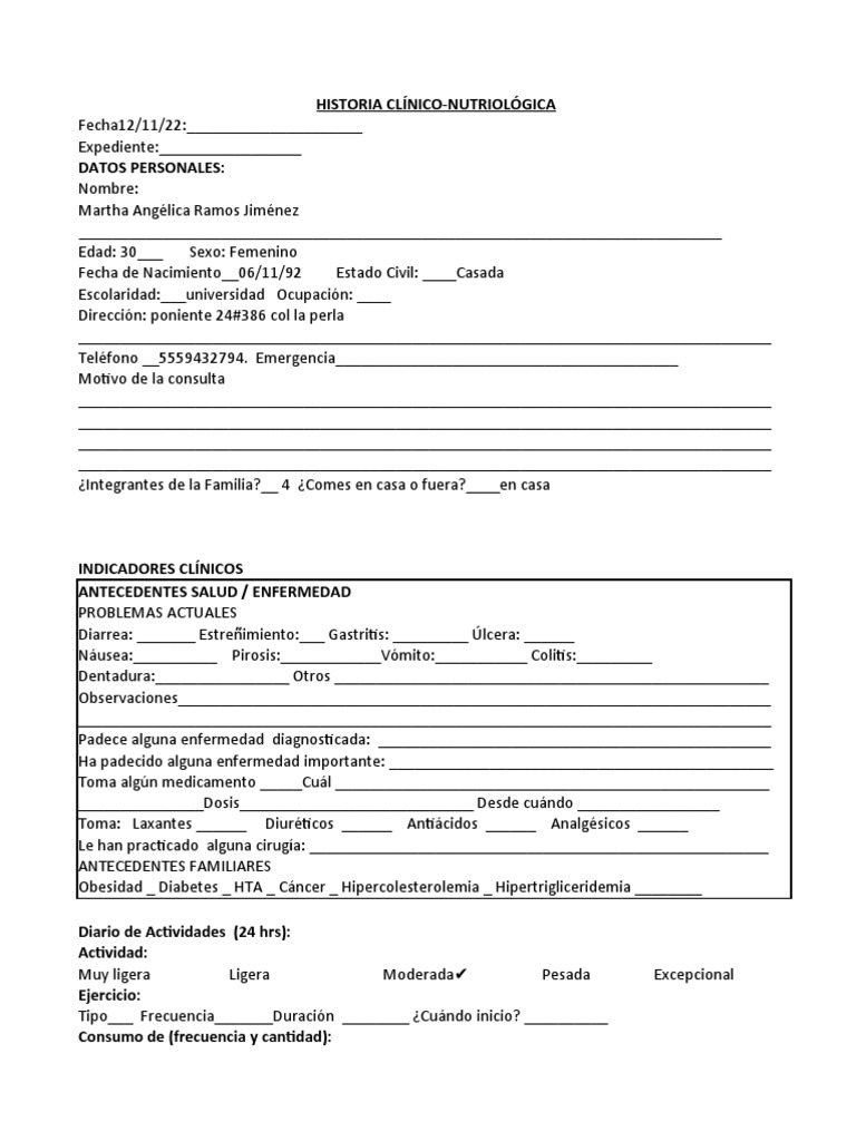 Copia de Anamnesis - Editable | PDF | Caloría | Alimentos Copia de Anamnesis - Editable | PDF | Caloría | Alimentos