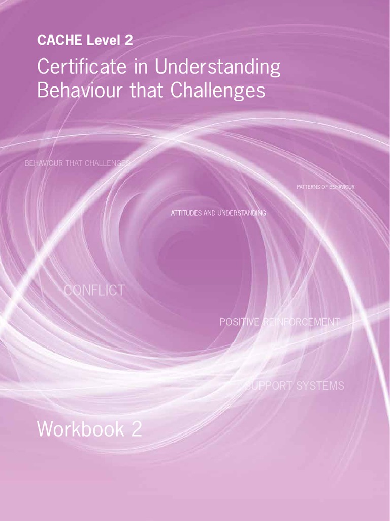 Behaviour That Challenges Workbook 2 Pdf Communication Reinforcement