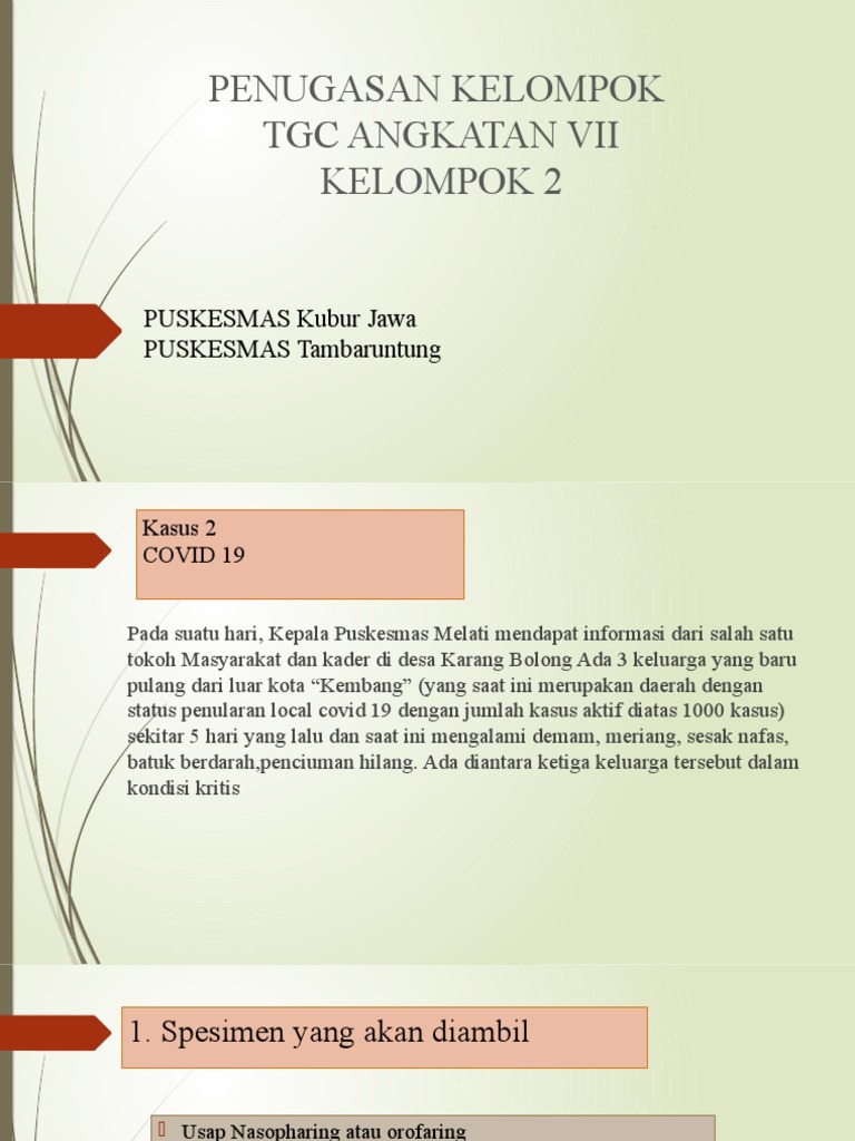 TGC Tim Gerak Cepat Tugas | PDF