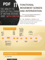 Functional Movement Screen Score Sheet | PDF