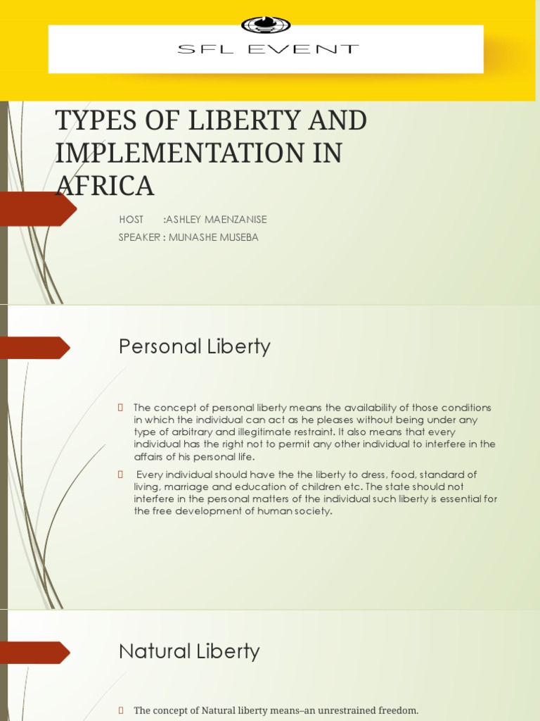 Types of Liberty and Implementation in Africa | PDF | Liberty | Civil ...
