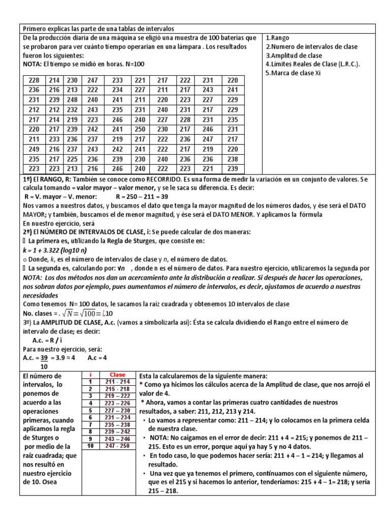 Ejercicio Datos Agrupados Marca Clase2 | PDF | Matemática Elemental | Números