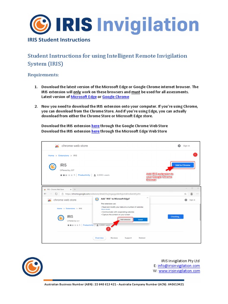 IRIS Remote Invigilation Guide | PDF | Software | Computing