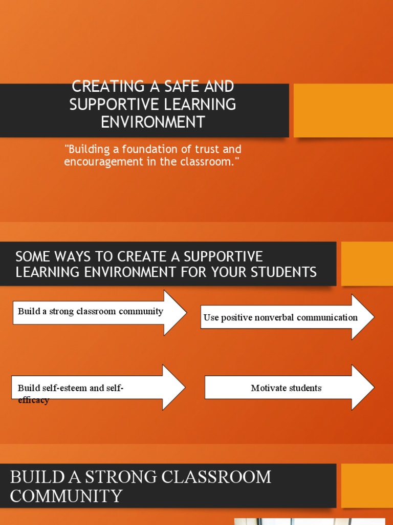 Creating a Safe Learning Environment | PDF