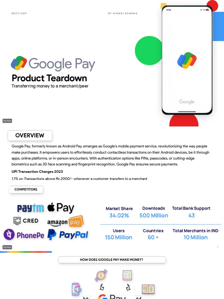 Google Pay Product Teardown | PDF | Service Industries | Computing