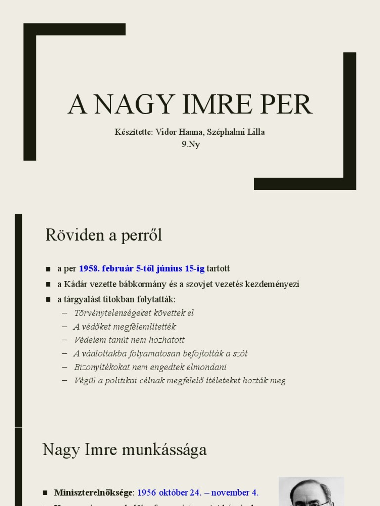 A Nagy Imre Per | PDF