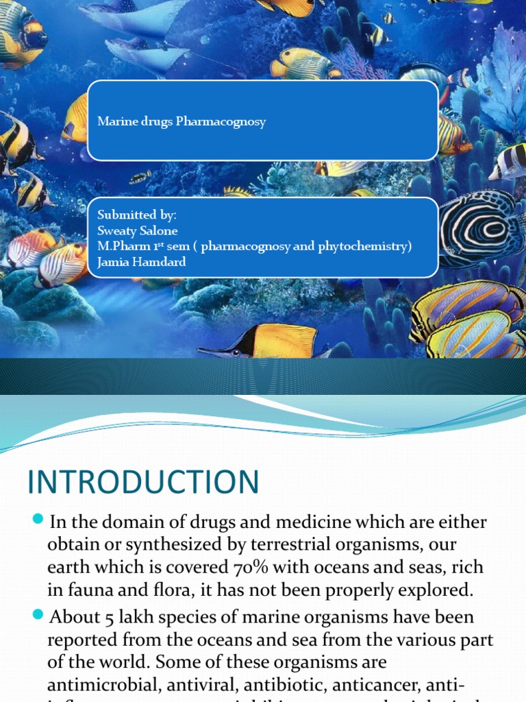 Marine Pharmacognosy Insights | PDF | Antimicrobial | Pharmacology