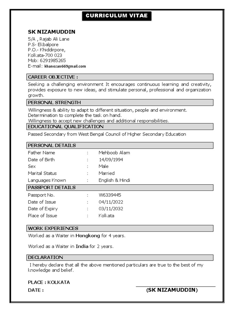 Sameera Sheikh CV | PDF