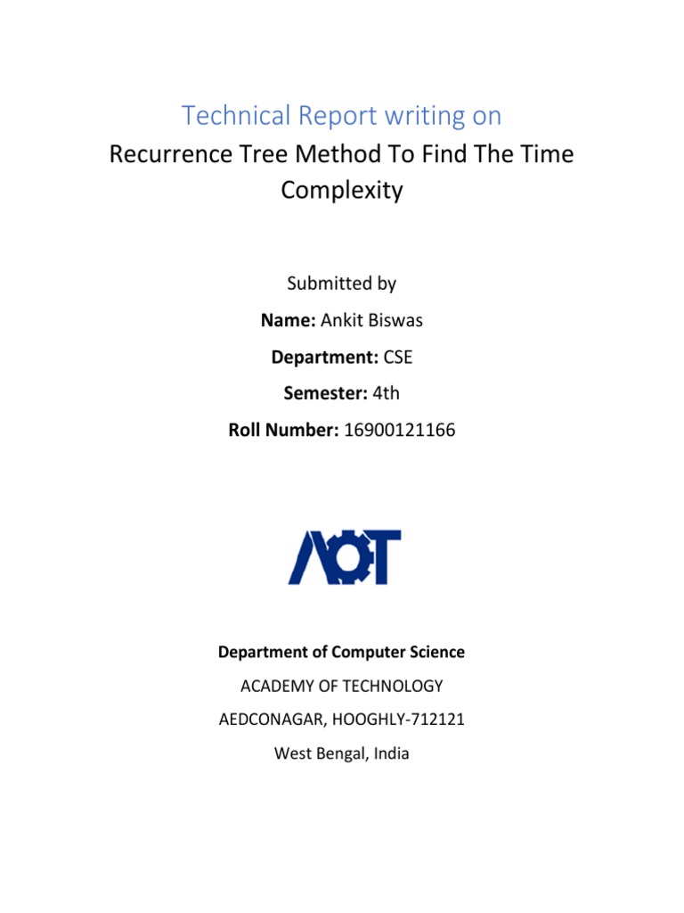 Recurrence Tree for Time Complexity | PDF