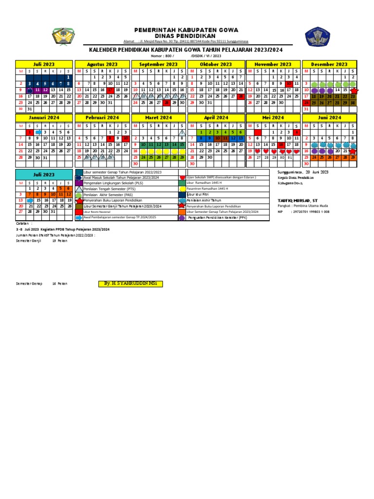 1.. KALDIK 2023-2024 Dinas | PDF