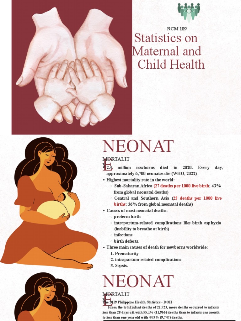 Statistics On Maternal and Child Health Final | PDF | Infant Mortality ...
