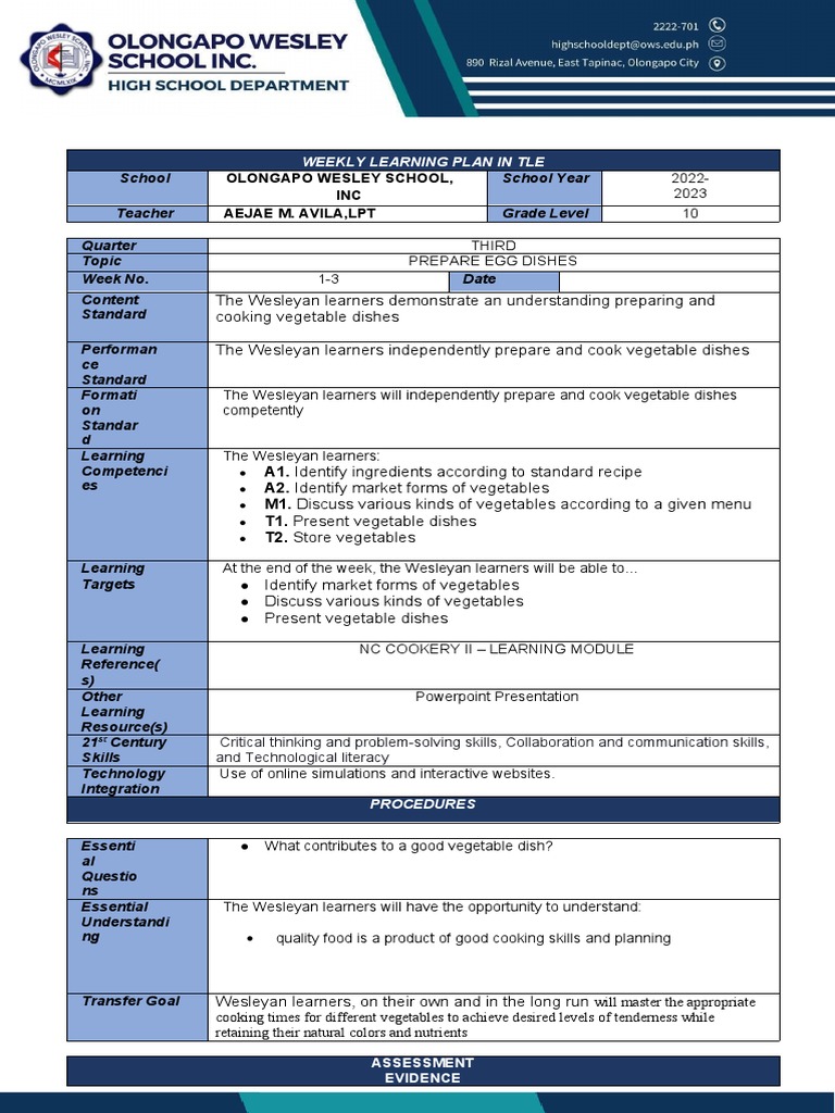 4.2 (Week1-3) | PDF | Learning | Cooking