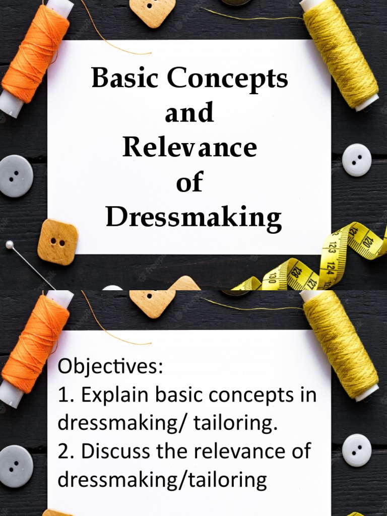 Basic Concepts | PDF | Clothing | Sewing