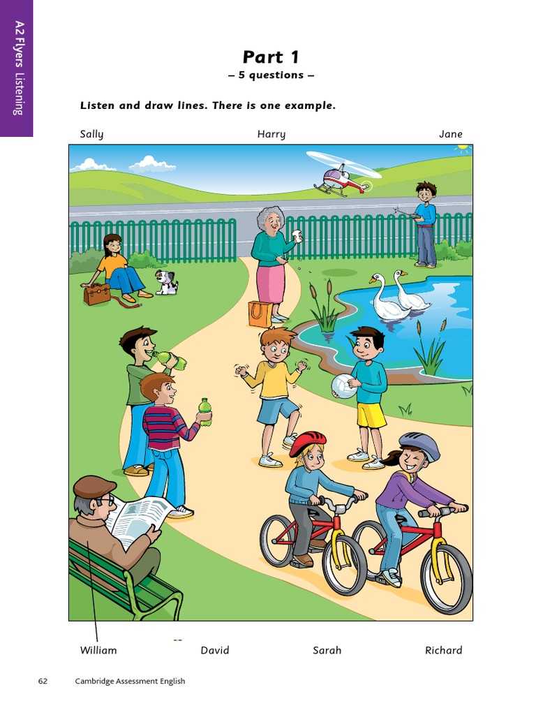 A2 Flyers Listening Practice Test | PDF