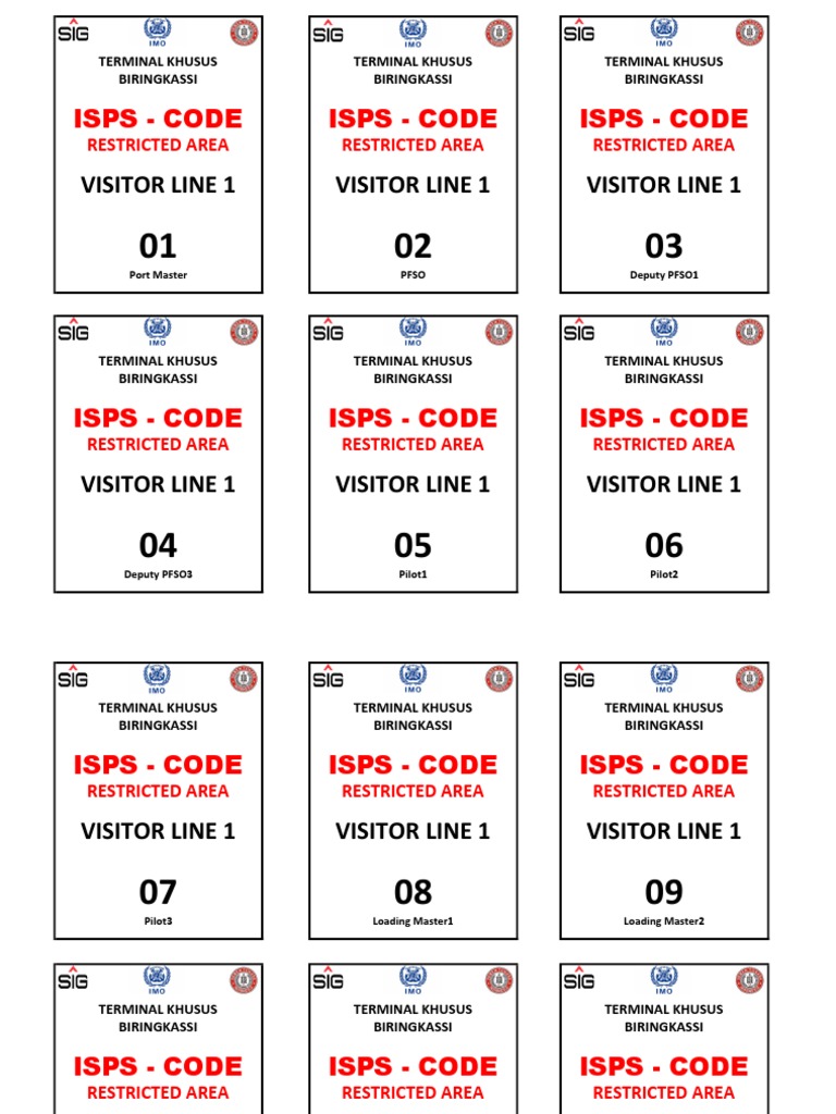Isps Code Id Card (2023) | PDF