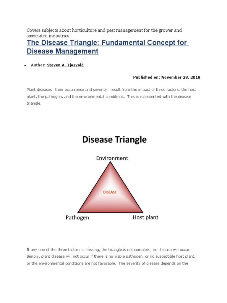 3 Disease Triangle | PDF | Pathogen | Infection